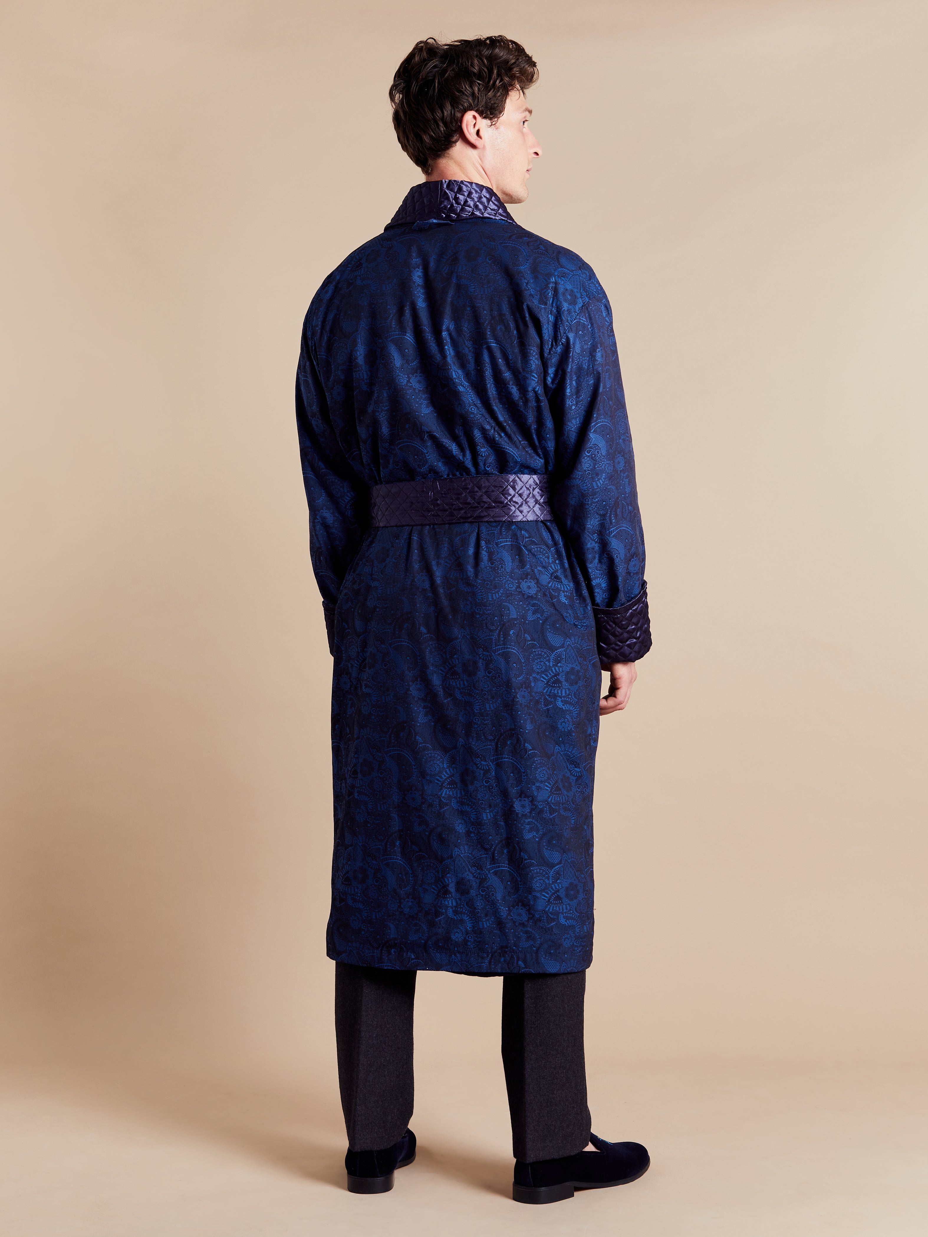 Sherlock Men's Long Smoking Jacket | Bown of London – Bown of London USA