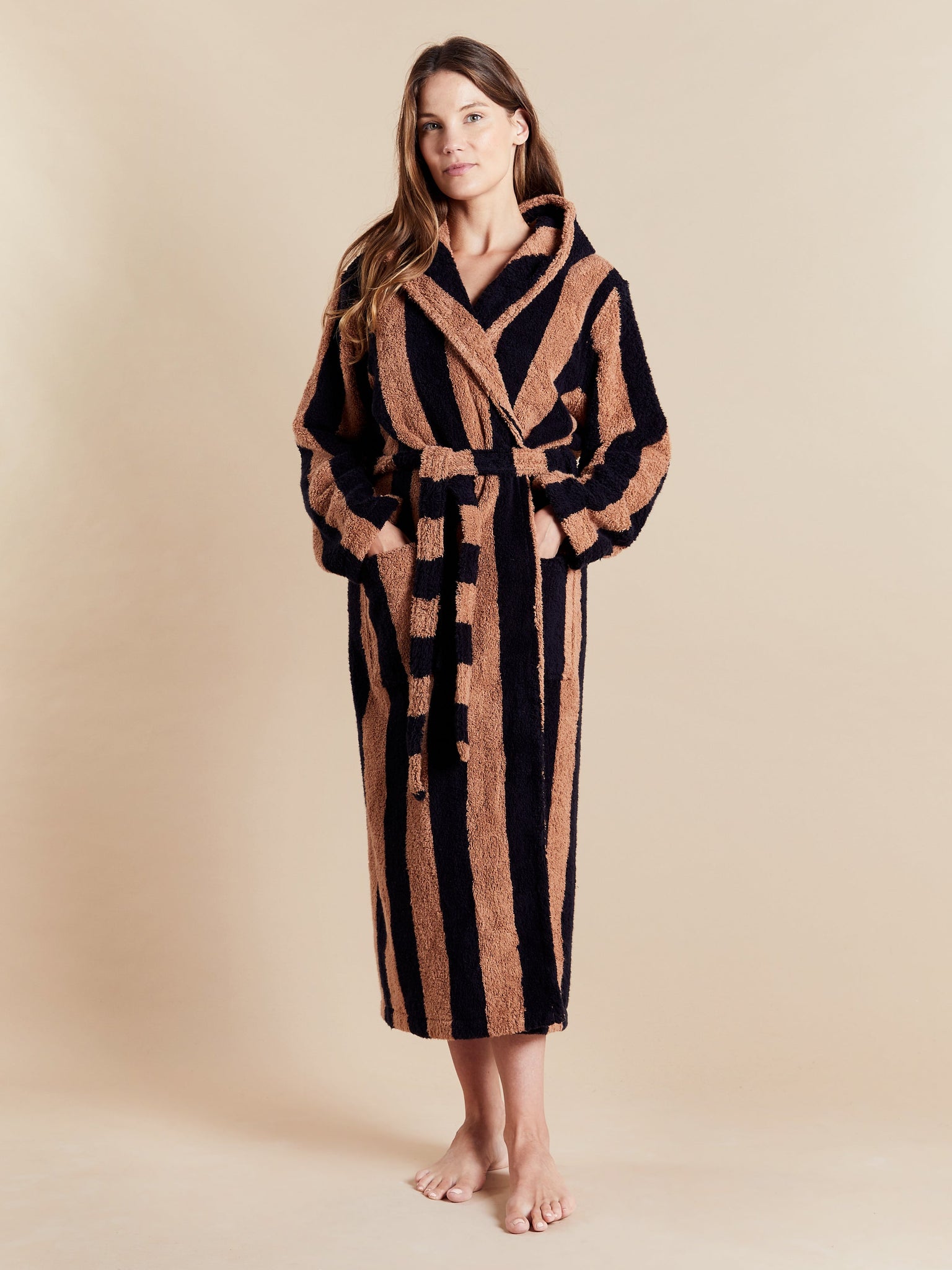 Women's Hooded Extra Long Bathrobe - Miami | Bown of London