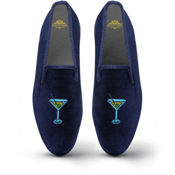 Velvet Loafer/Slipper Shoe Martini Time | Bown of London – Bown of ...